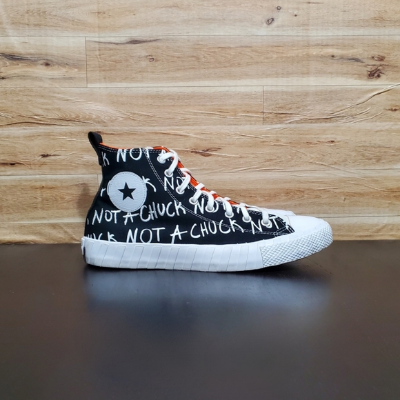 Converse | Shoes | Converse Unttl3d Not A Chuck Hi Top Black Shoes Mens ...